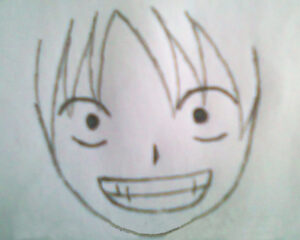 Step by Step Cara Gambar Monkey D Luffy - Anime One Piece - Dzargon