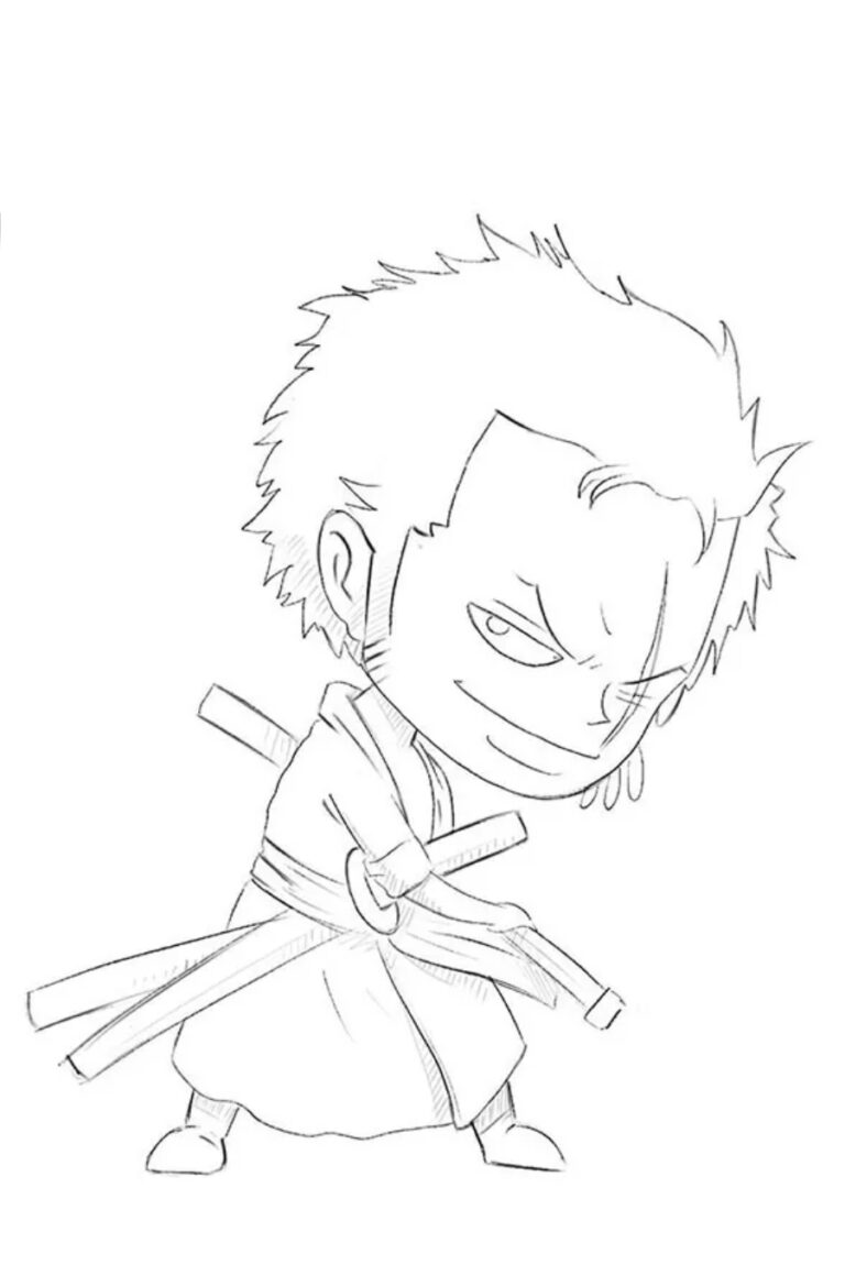 Kumpulan Foto Line Art Lembar Mewarnai Kartun One Piece - Bajak Laut ...